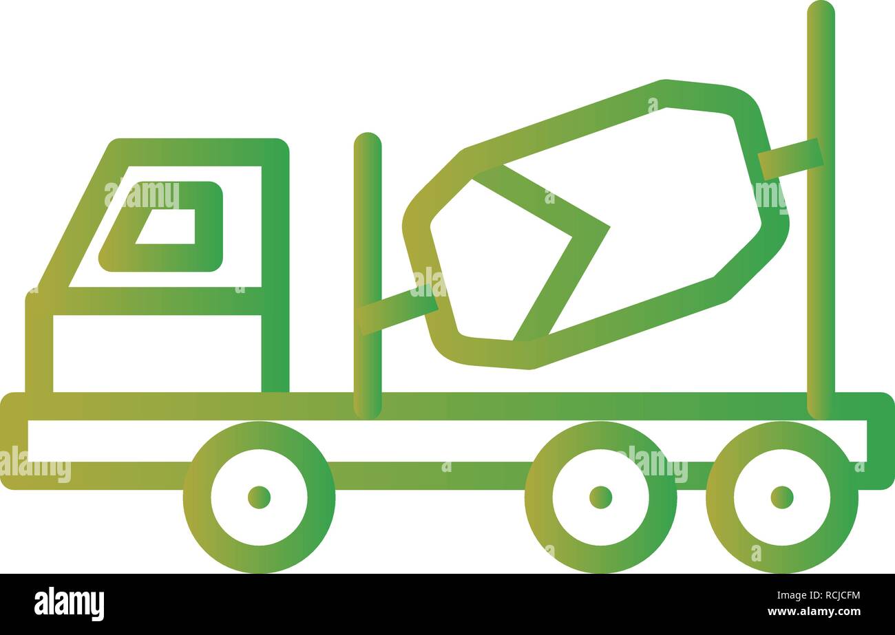 Vector Concrete Mixer Icon Stock Vector Image & Art - Alamy