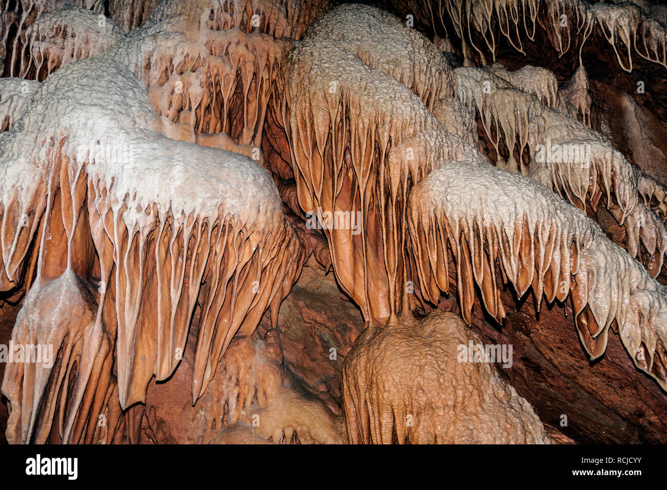 Underground cave system showing various formations Stock Photo - Alamy