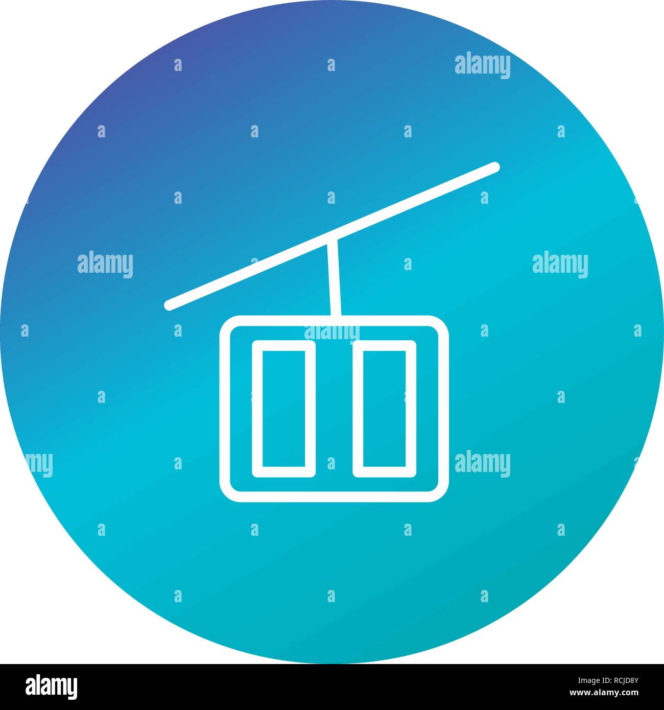 Vector Chair lift Icon Stock Vector Image & Art - Alamy