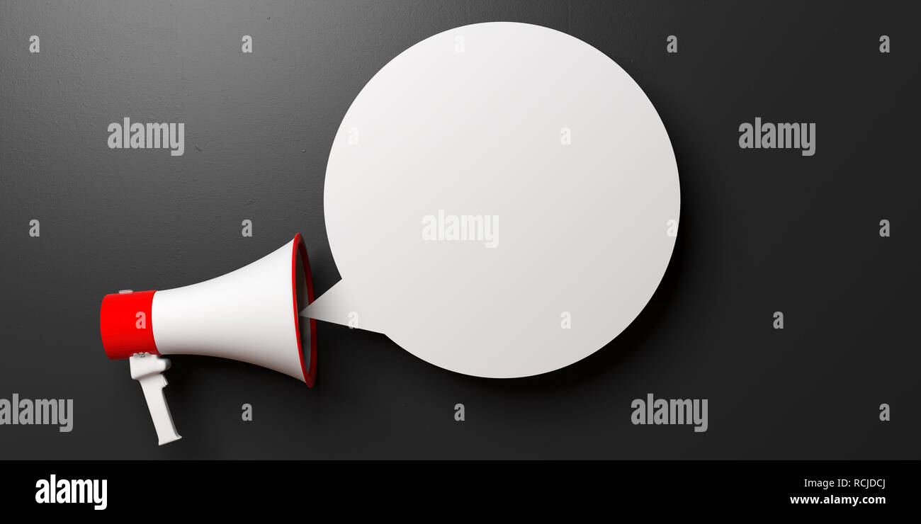Megaphone sign hi-res stock photography and images - Alamy