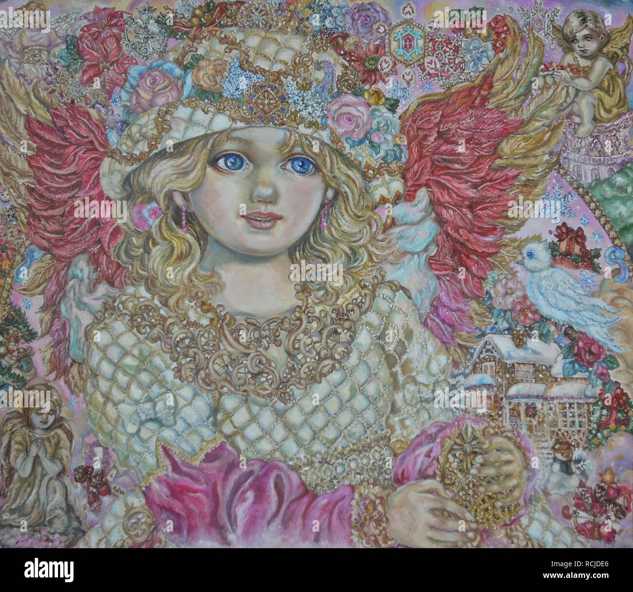 The Christmas Angel. Museum: © Yumi Sugai, Private collection Stock ...