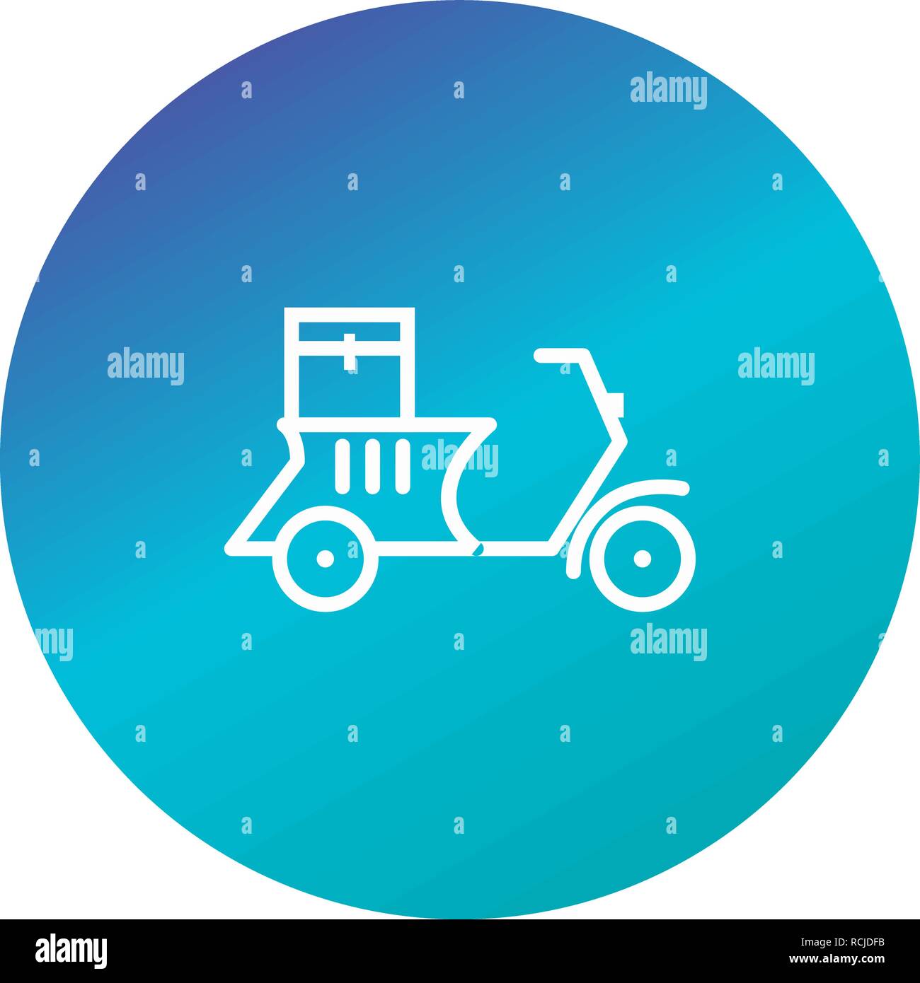 Vector Delivery Motorbike Icon Stock Vector Image & Art - Alamy