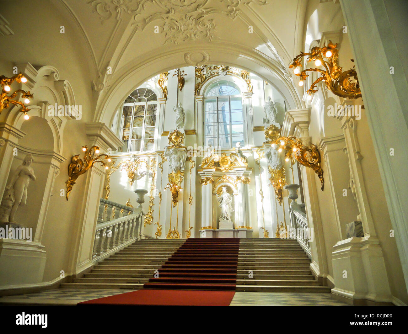 Interior of Hermitage Museum, St Petersburg Russia Stock Photo - Alamy