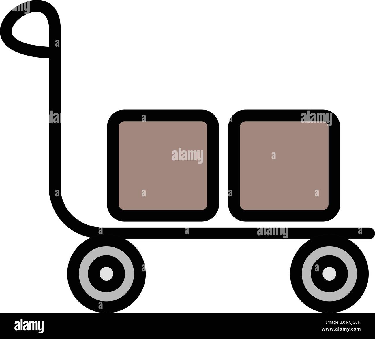 Vector Trolley Icon Stock Vector Image & Art - Alamy