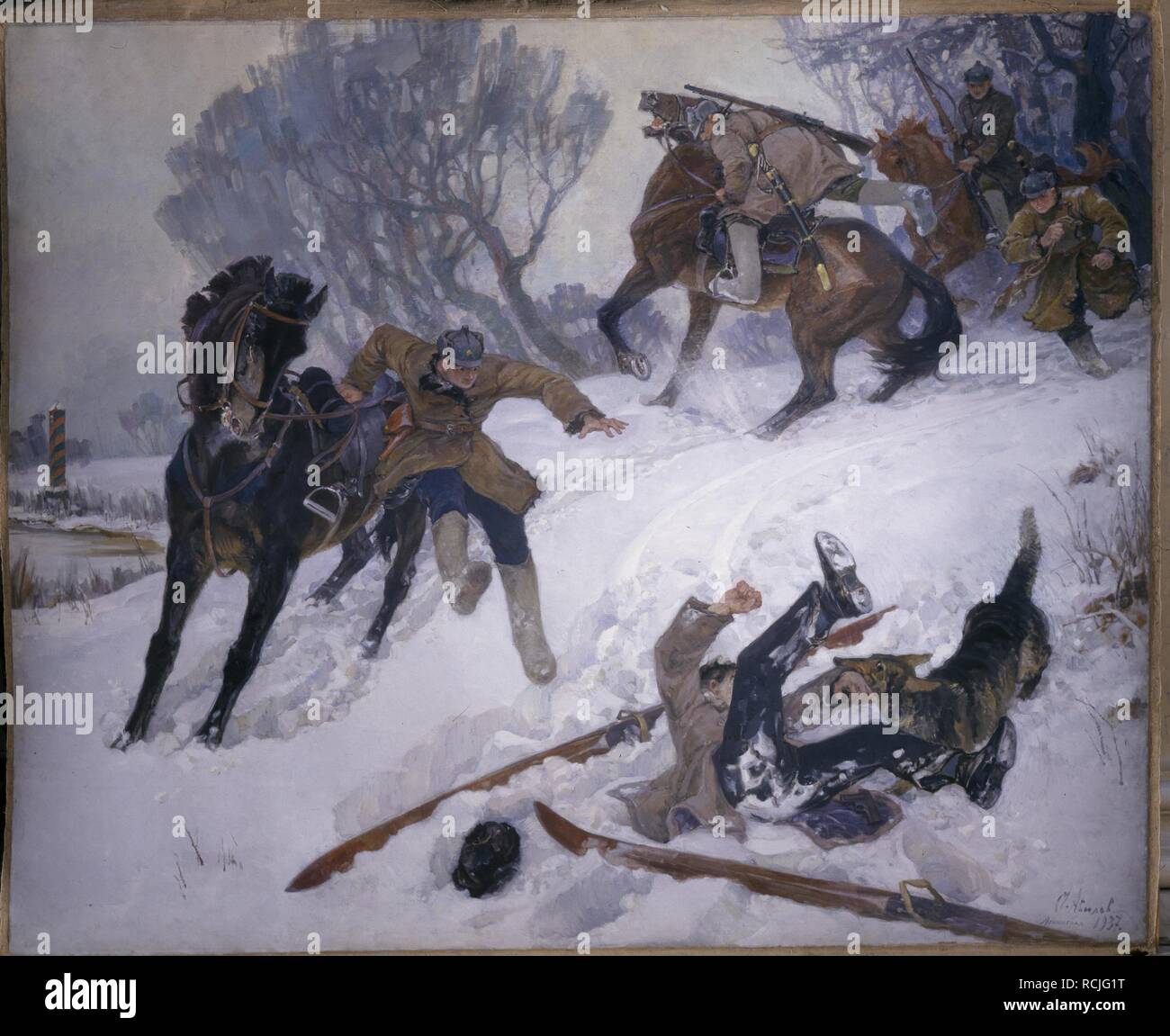 The arrest of a foreign agent. Museum: State Russian Museum, St ...