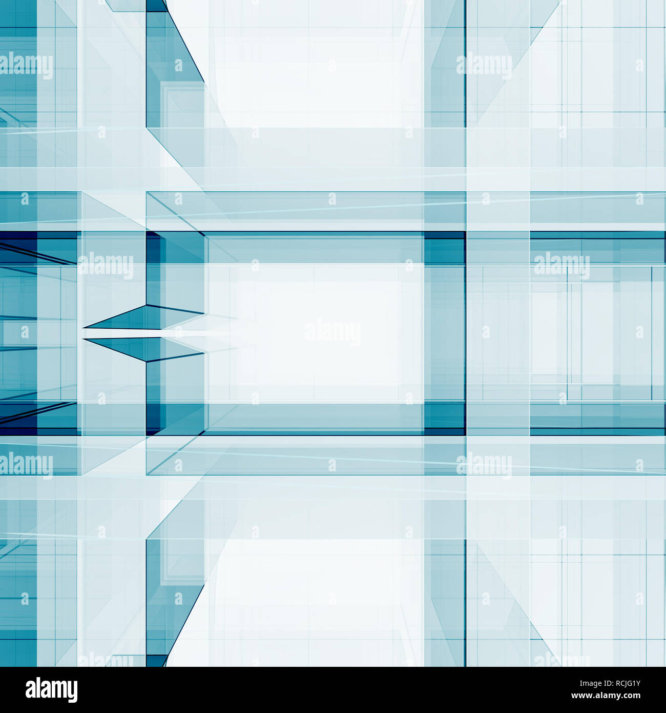 Blue transparent 3d rendering Stock Photo - Alamy