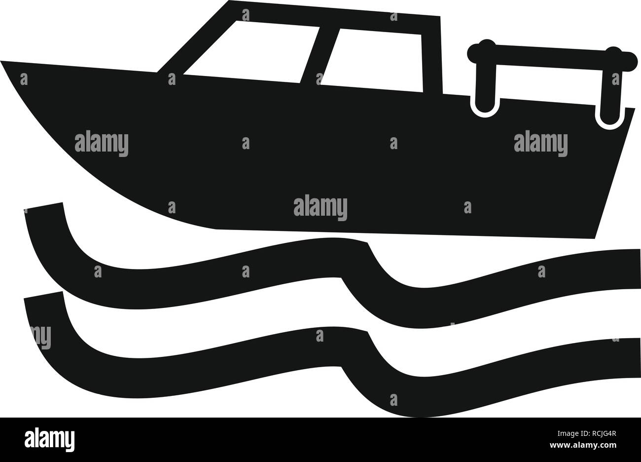 Vector Boat Icon Stock Vector Image & Art - Alamy