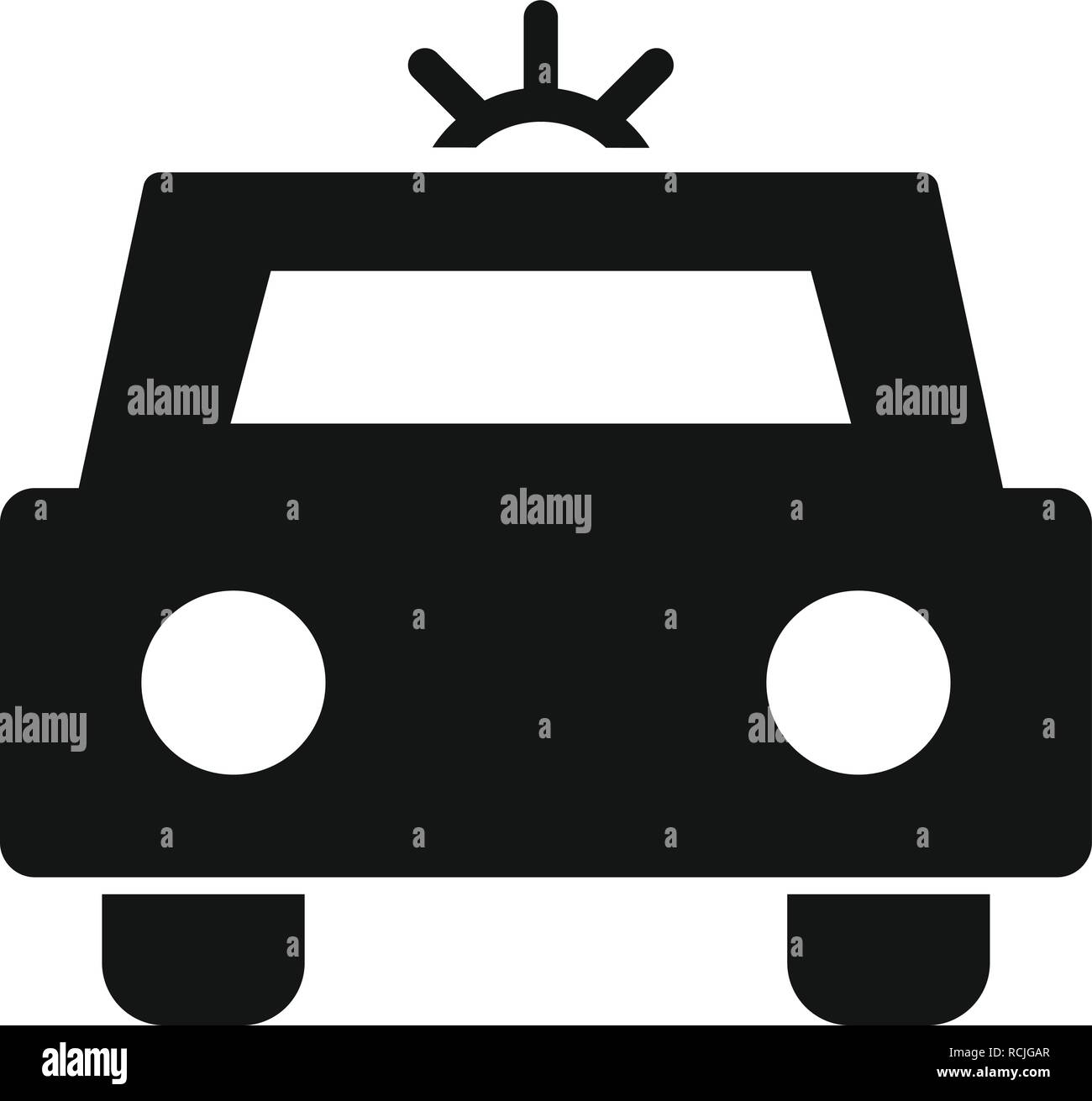 Vector Police Car Icon Stock Vector Image & Art - Alamy