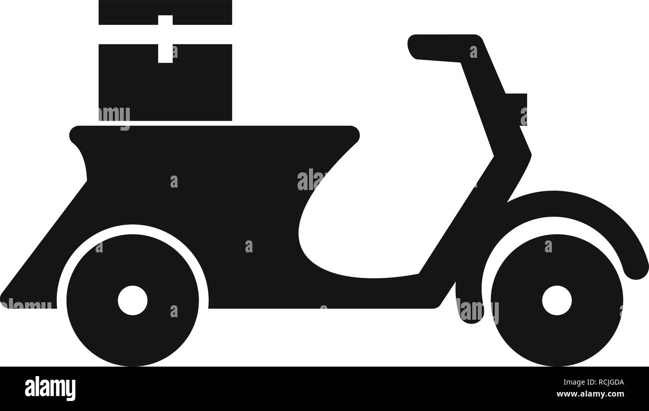 Vector Delivery Motorbike Icon Stock Vector Image & Art - Alamy