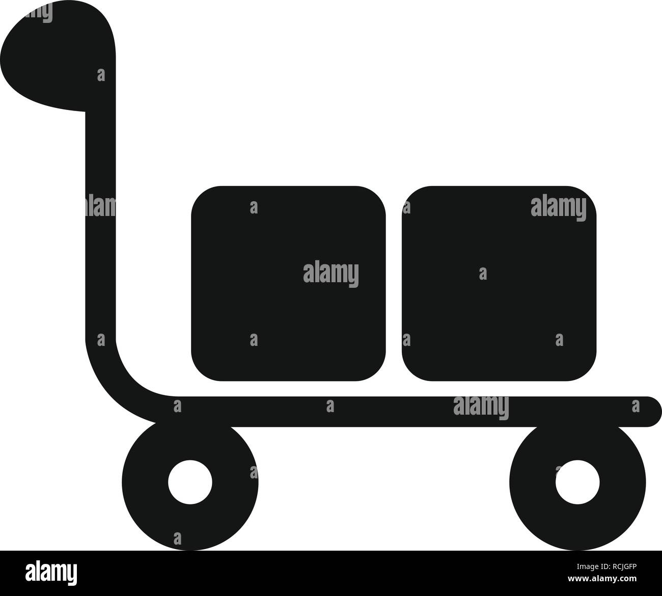 Vector Trolley Icon Stock Vector Image & Art - Alamy