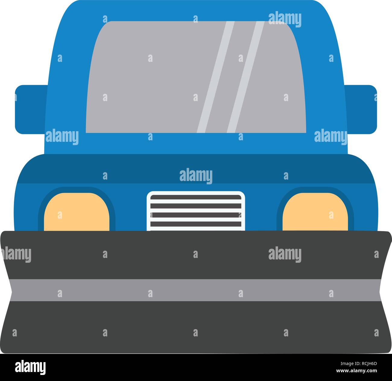Snow plow plowing Stock Vector Images - Alamy