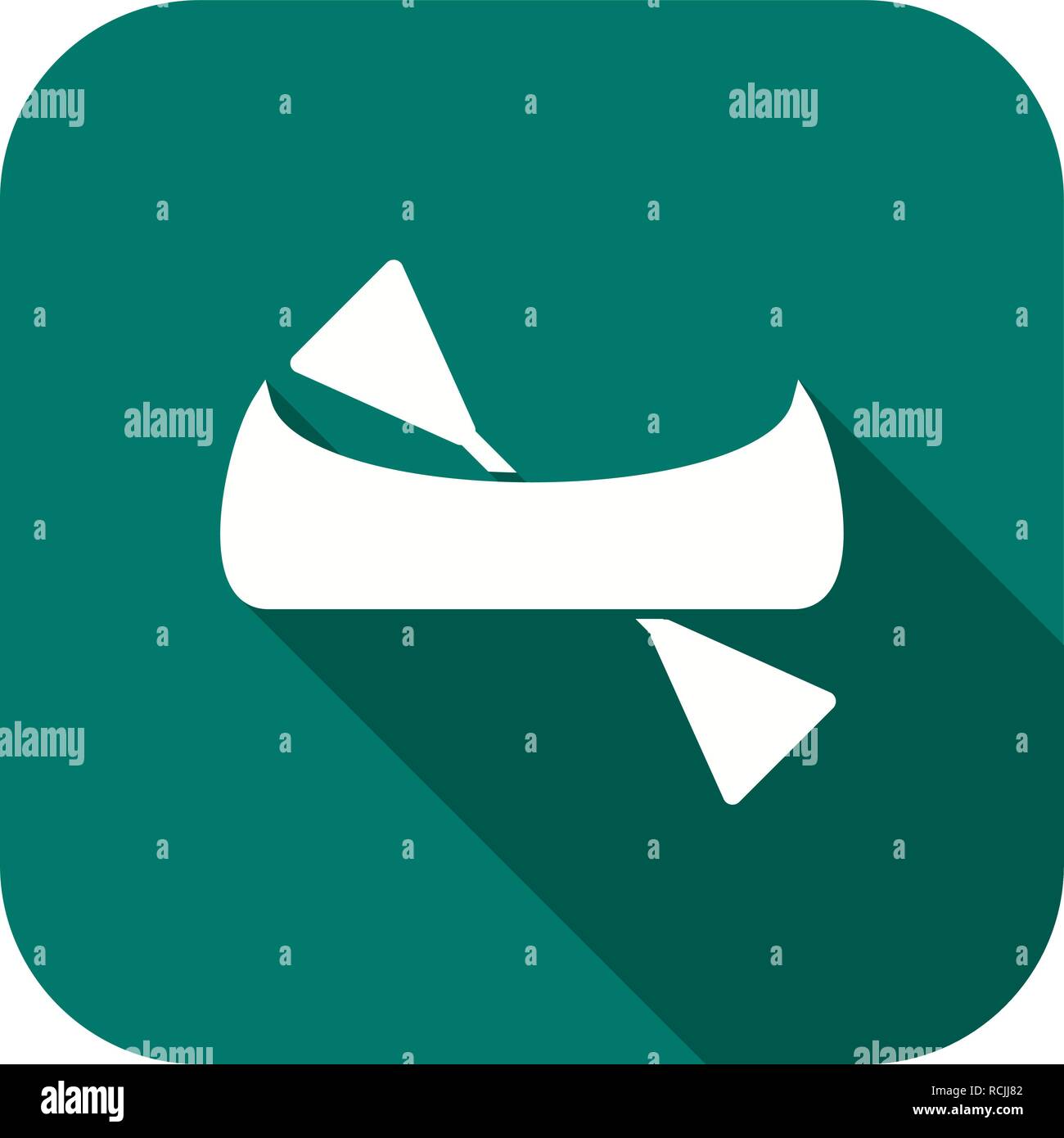 Vector Canoe Icon Stock Vector Image & Art - Alamy