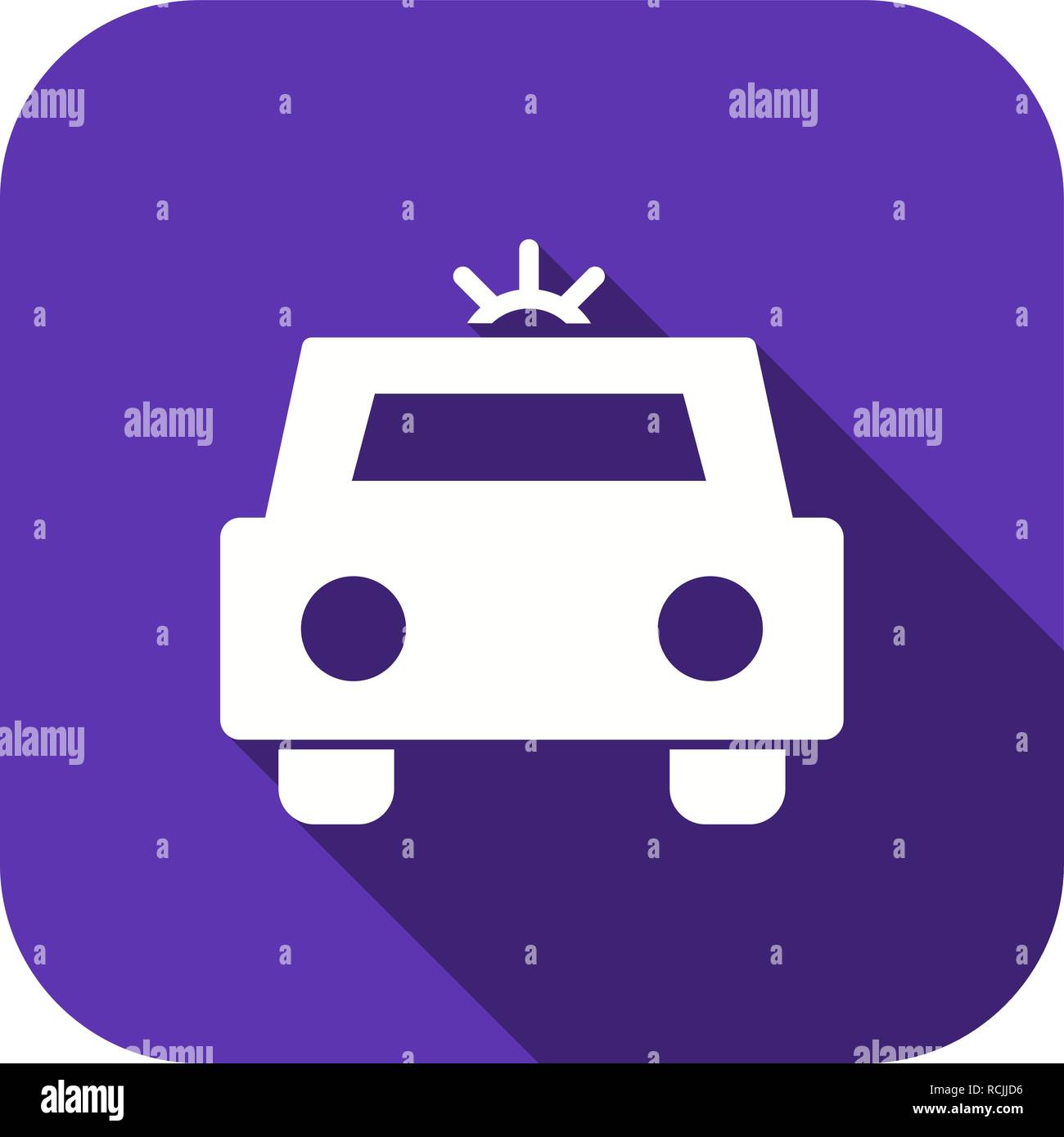 Vector Police Car Icon Stock Vector Image & Art - Alamy