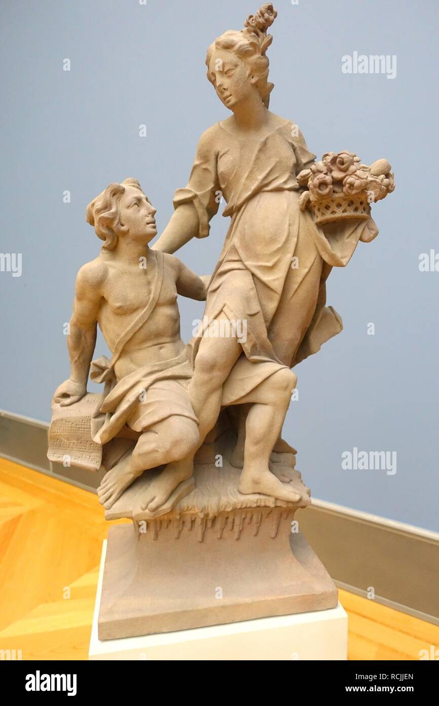 Allegory of Spring, by Johann Peter Alexander Wagner, Wurzburg, c. 1750 ...