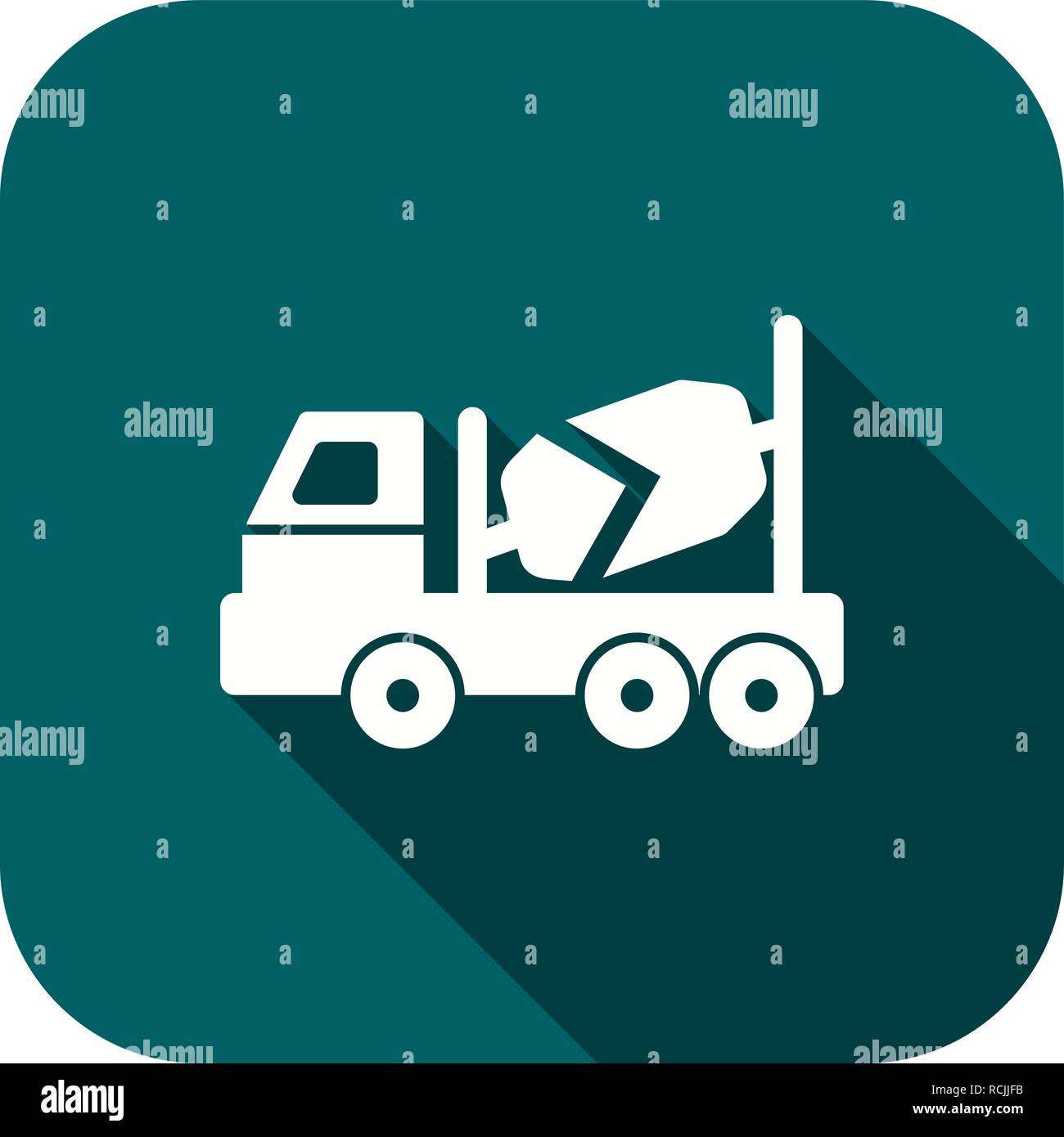 Vector Concrete Mixer Icon Stock Vector Image & Art - Alamy