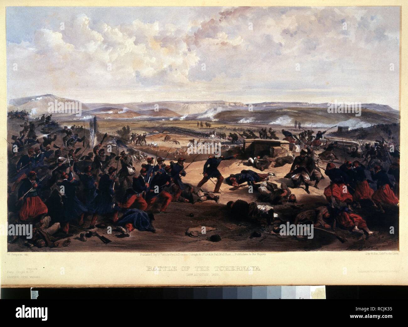 The Battle of Chernaya River on August 16, 1855. Museum: State Museum ...
