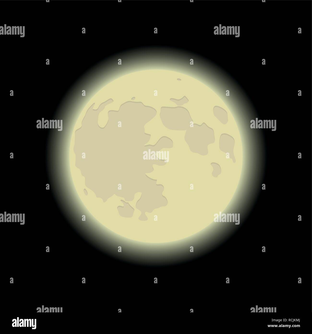 shiny moon on dark background vector illustration EPS10 Stock Vector ...