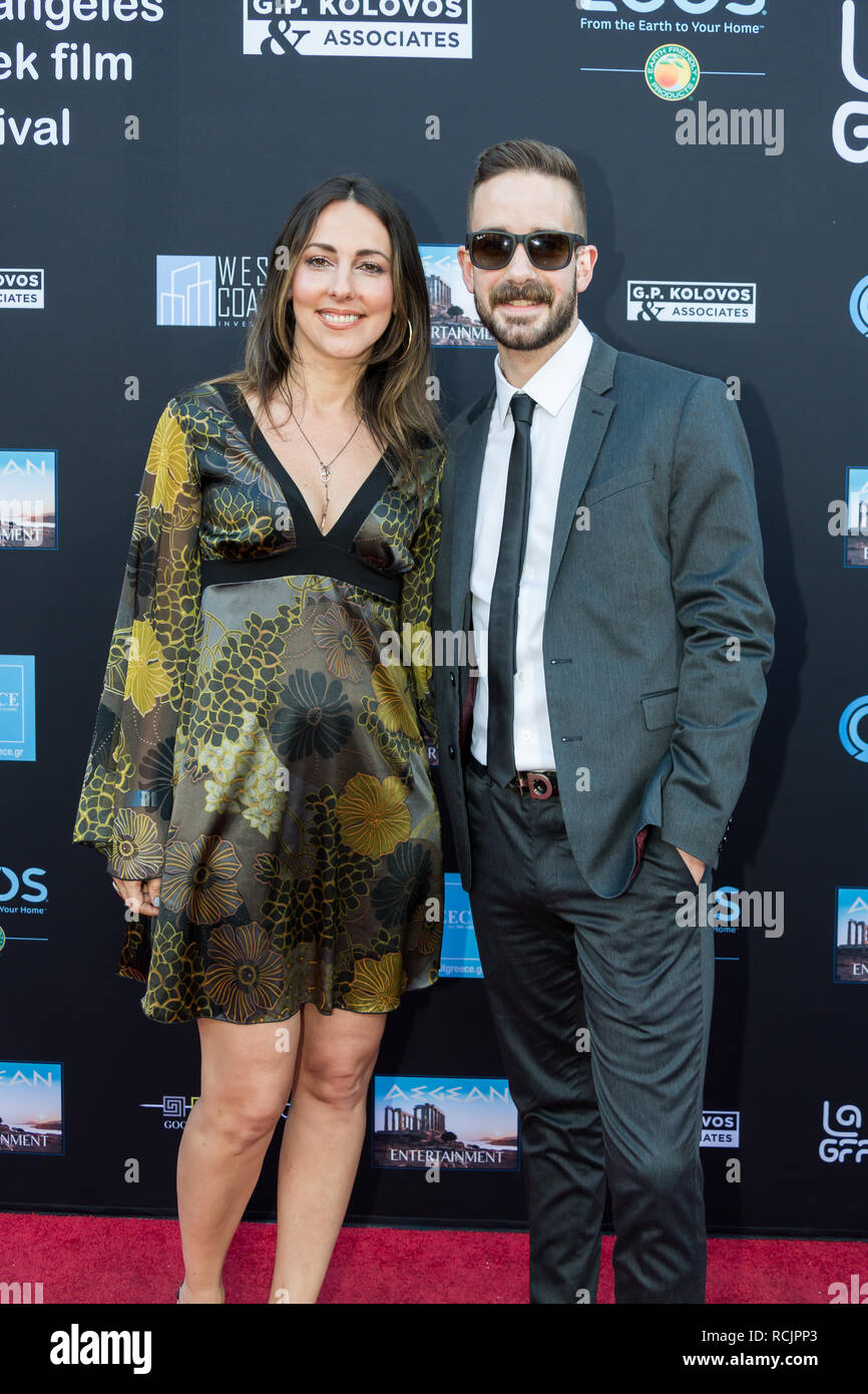 Los Angeles, USA. 10th June, 2018. Elena Bagourdi (L), Jonathan Sweet ...