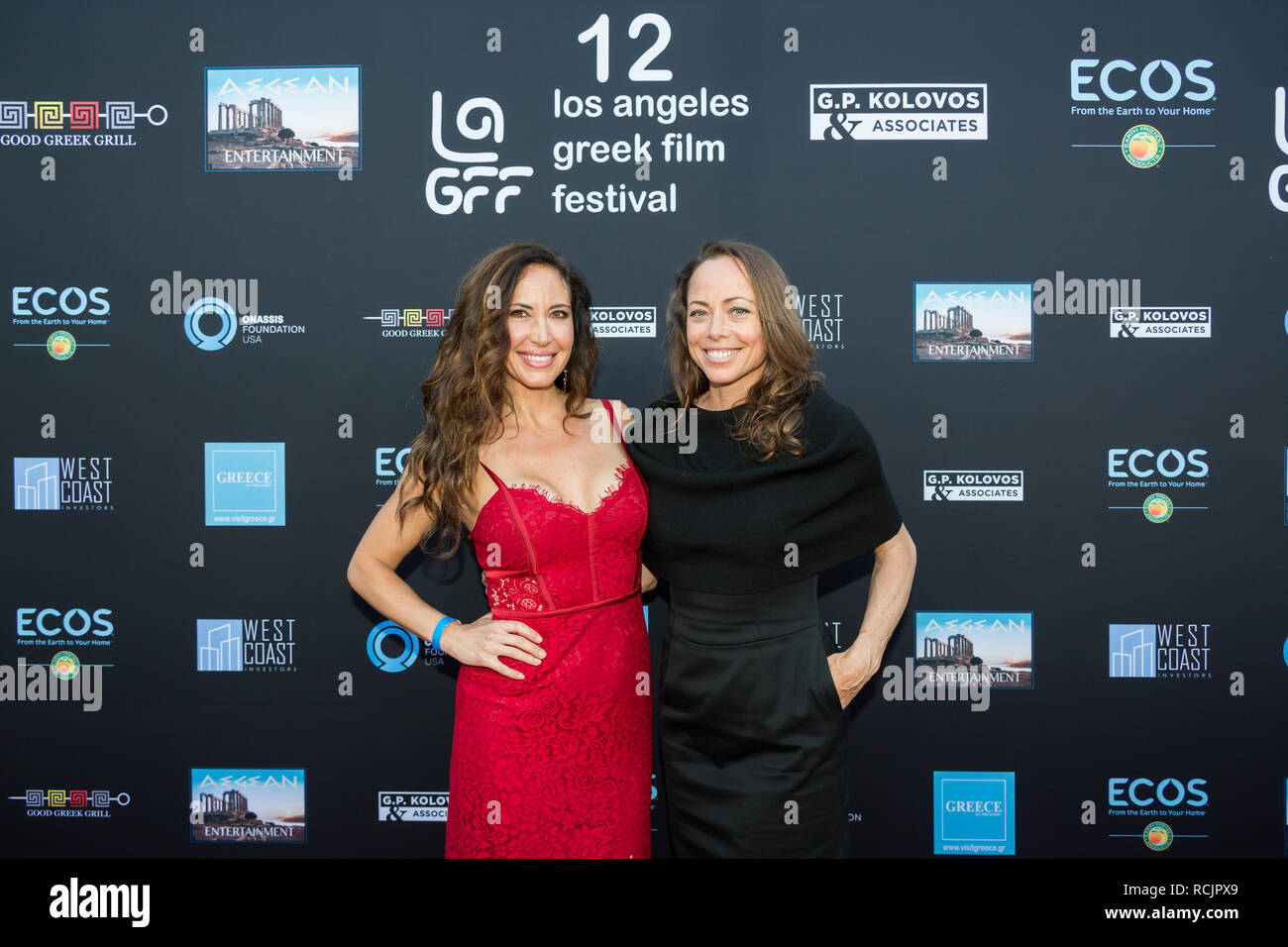 Los Angeles, USA. 10th June, 2018. Angie Papanikolas (L), Rachel ...