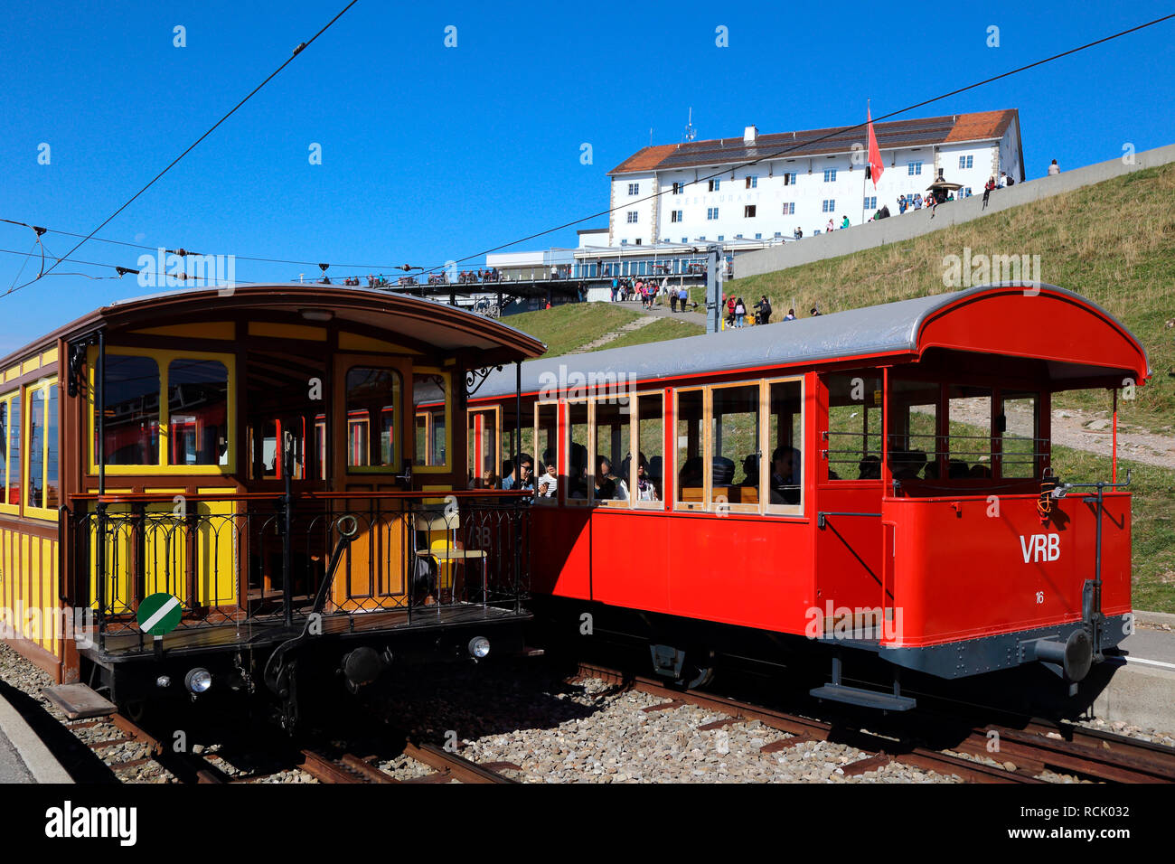 Rigi train Rigi Kulm Stock Photo - Alamy