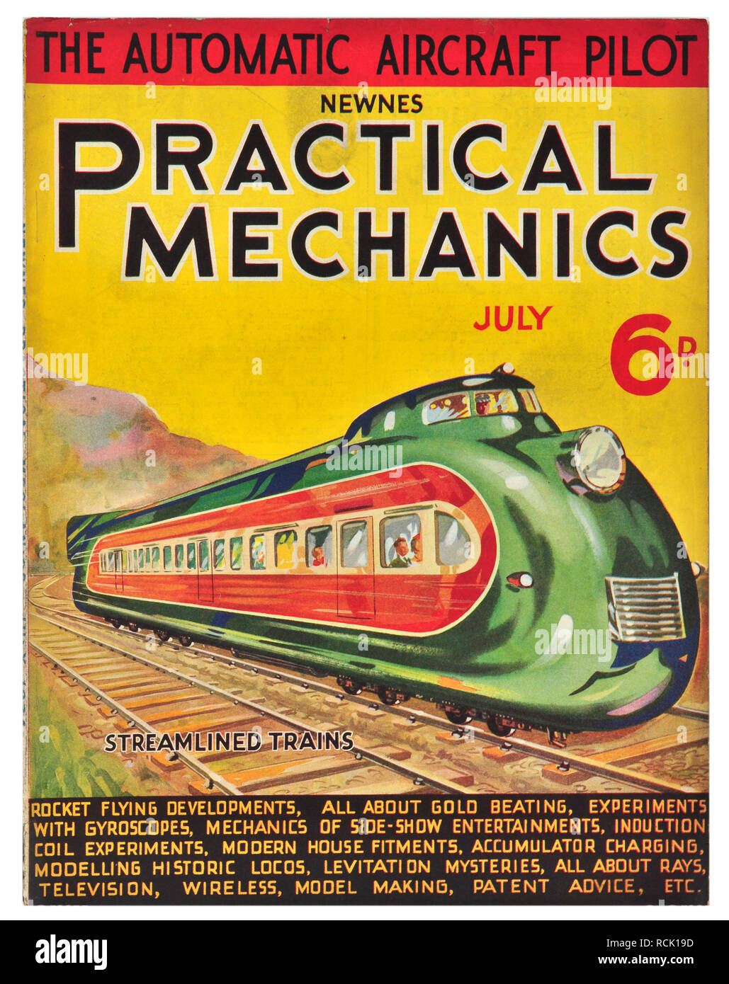 Newnes practical mechanics July 1934 Streamlined trains costing 6D ...