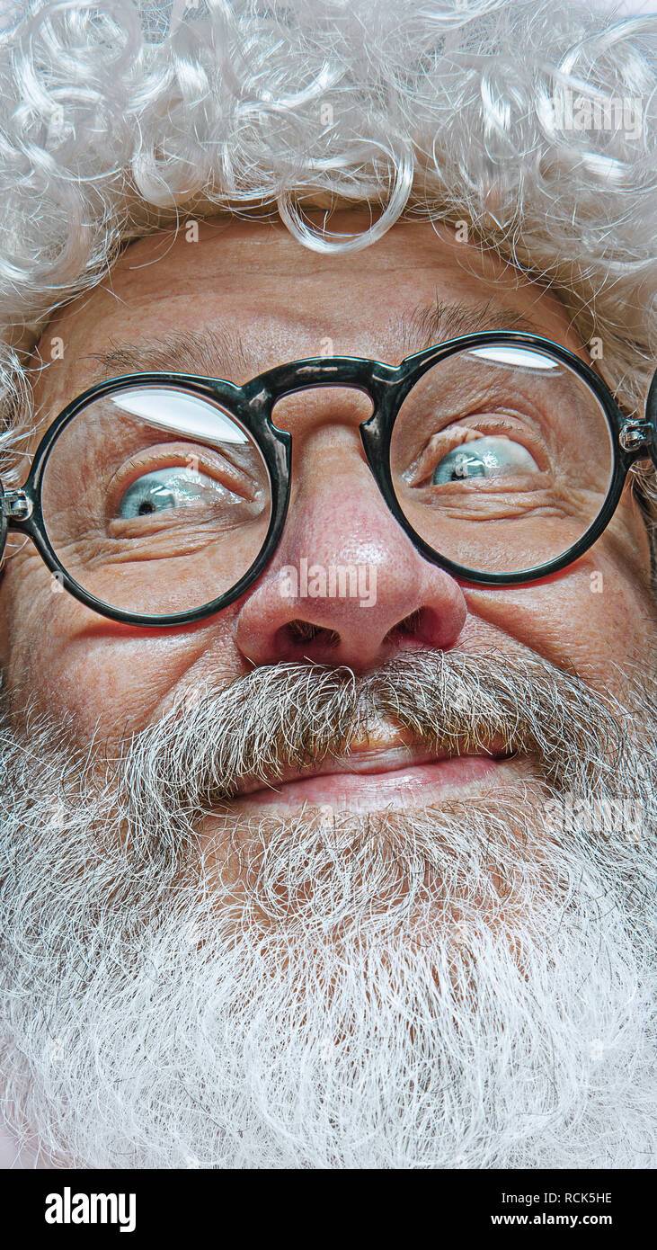 Portrait of happy smiling Santa Claus. Christmas celebration concept ...