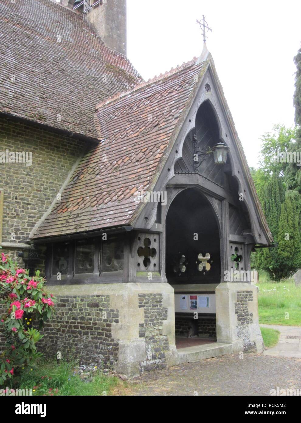All Saints Church, Tilford Road, Tilford (June 2015) (Porch Stock Photo ...