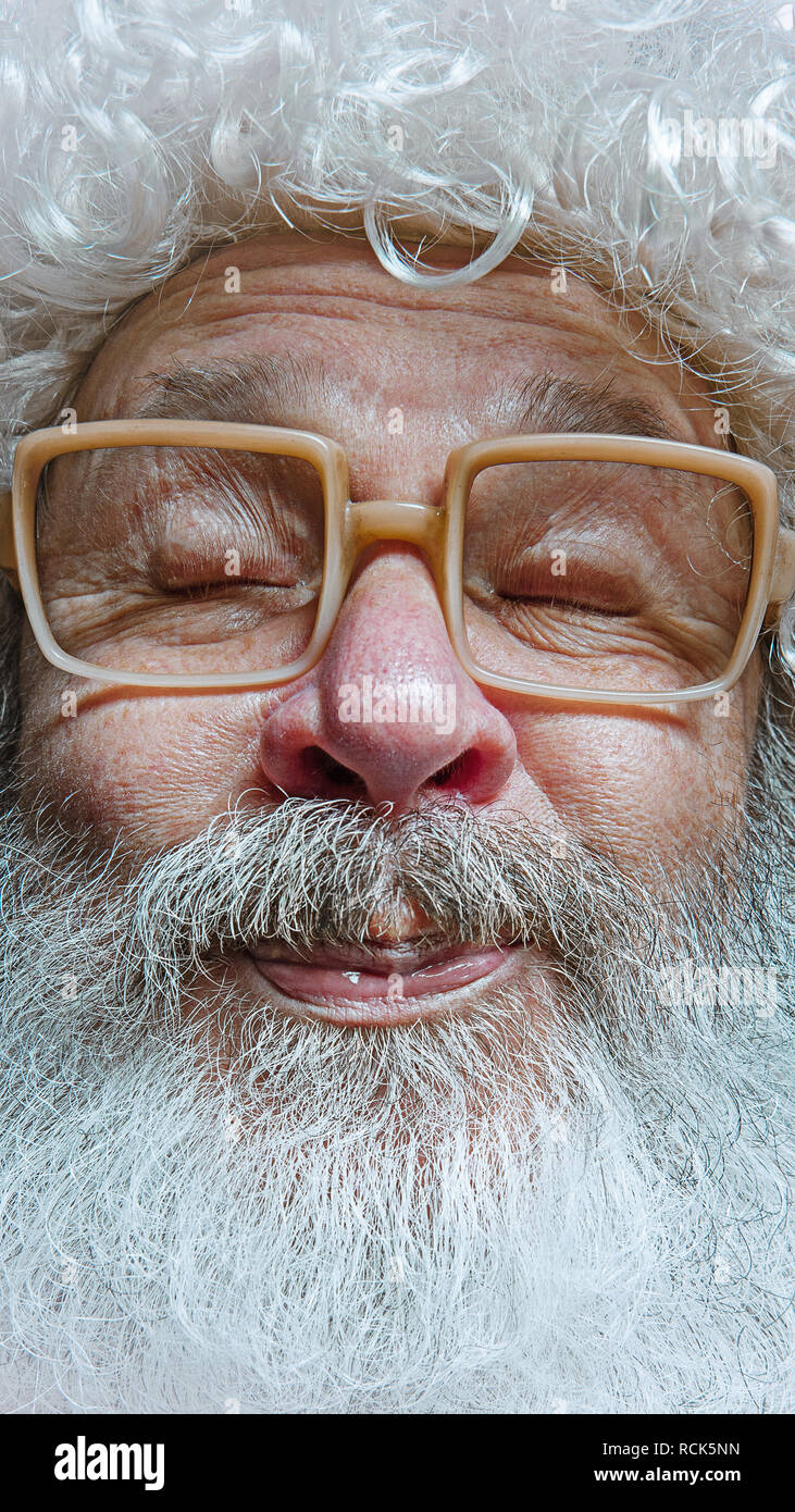 Portrait of happy smiling Santa Claus. Christmas celebration concept ...