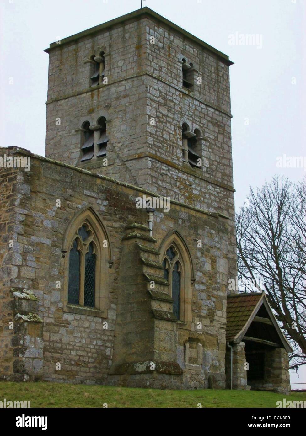 All Saints, Appleton-le-Street, the tower Stock Photo - Alamy
