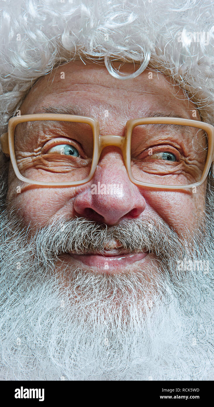 Portrait of happy smiling Santa Claus. Christmas celebration concept ...