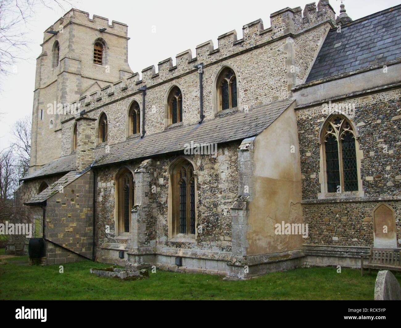All Saints, Harston from south east Stock Photo - Alamy