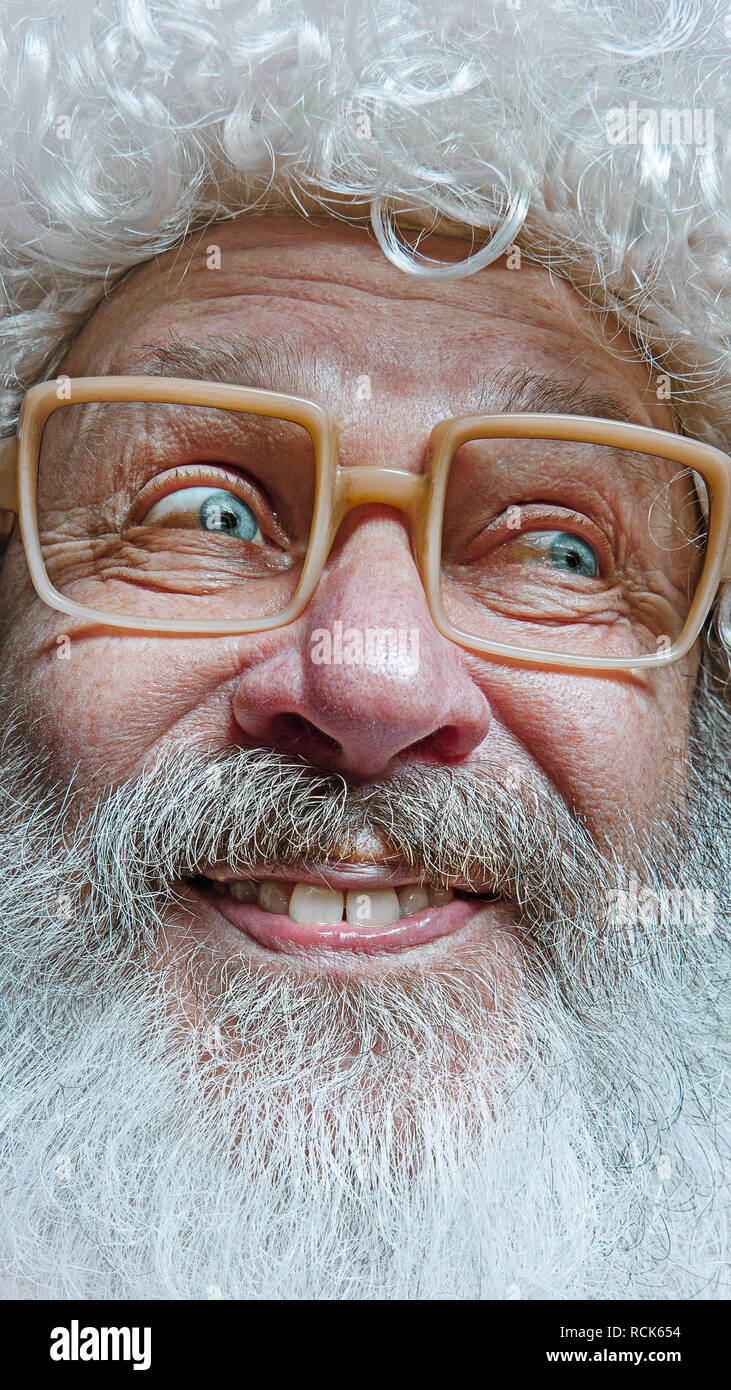 Portrait of happy smiling Santa Claus. Christmas celebration concept ...