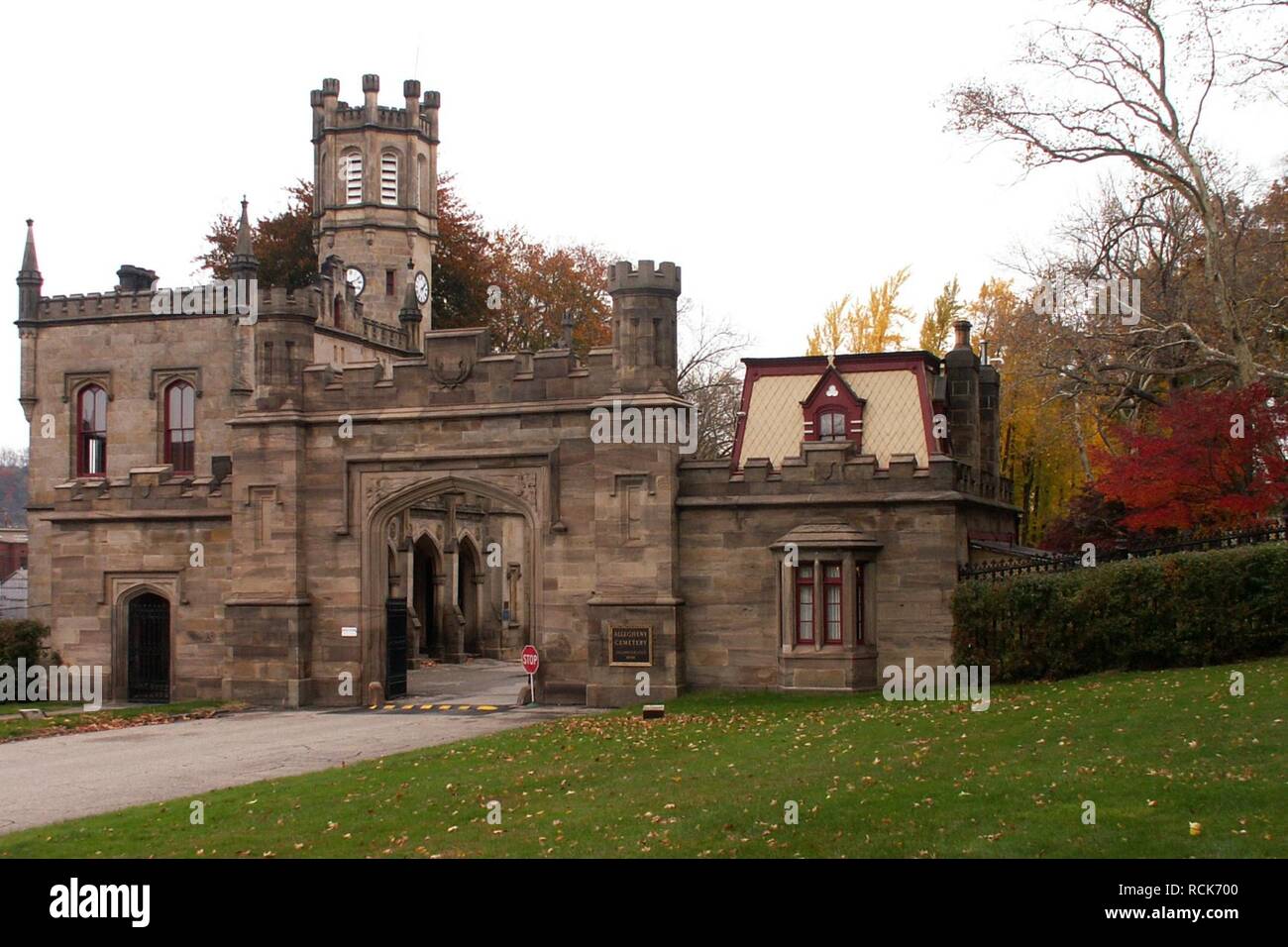 Allegheny Cemetery, Butler Street Gate, 01 Stock Photo - Alamy