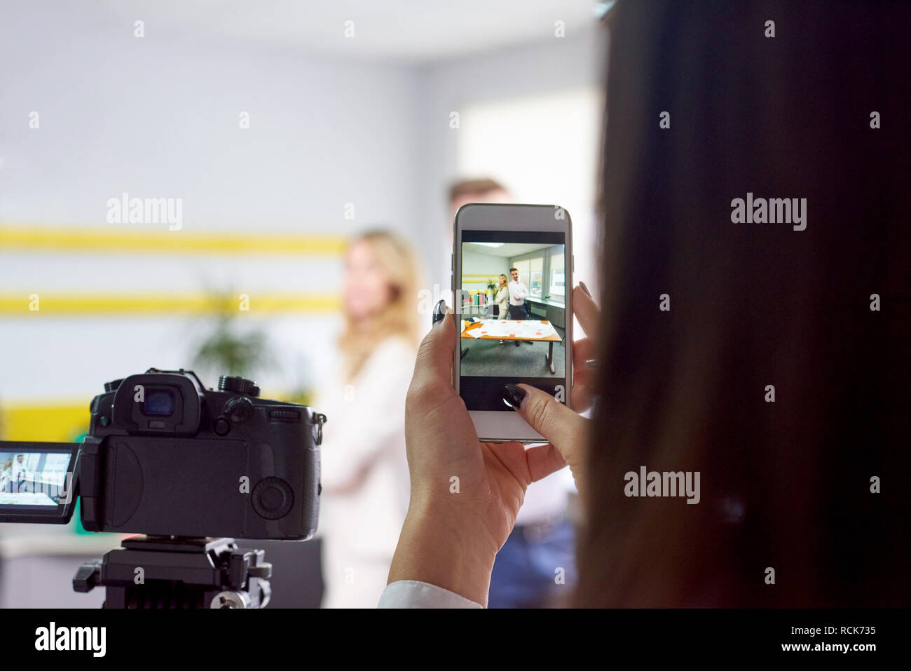 Movie making backstage hi-res stock photography and images - Alamy