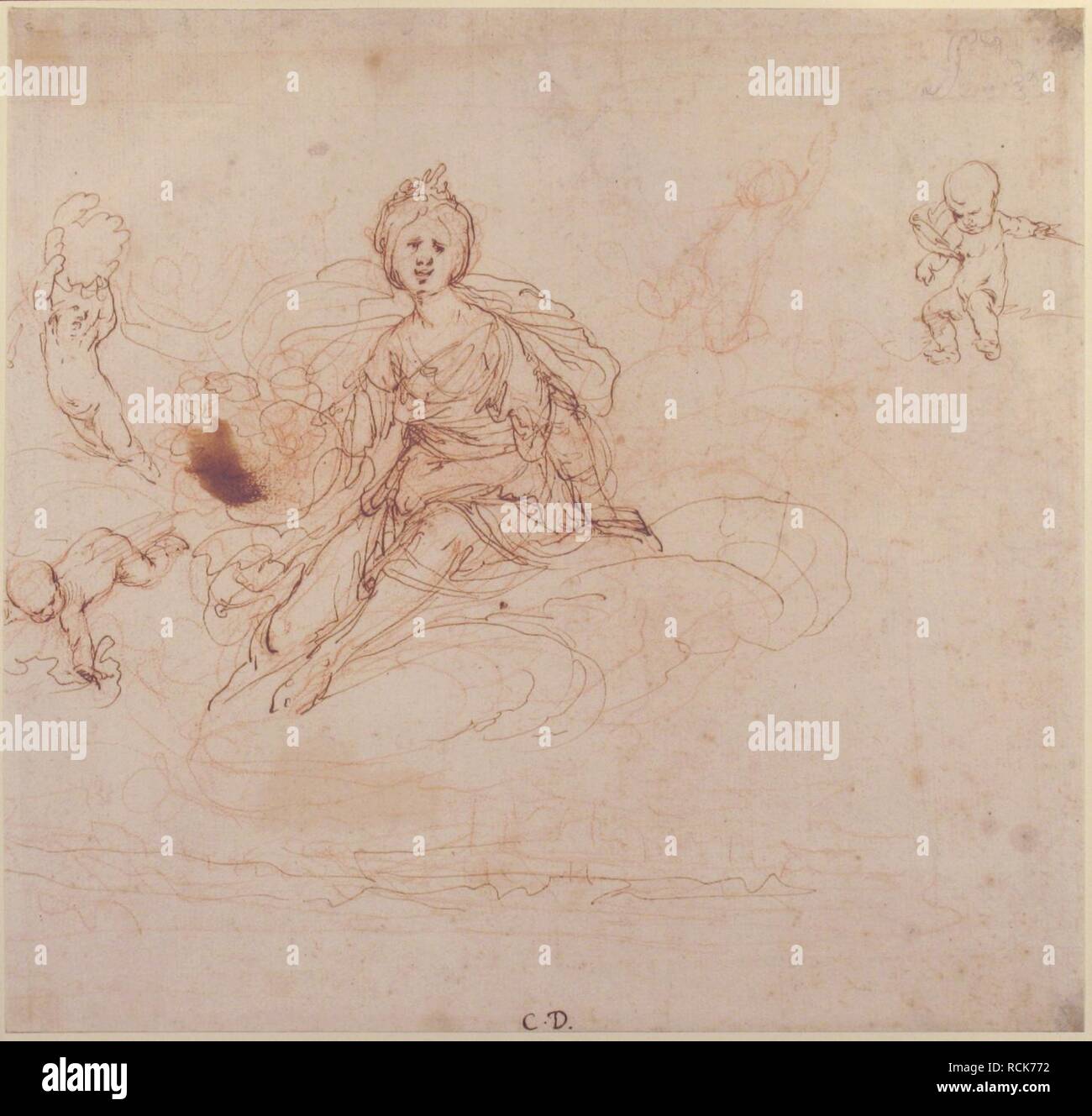 Allegorical Figure of Painting Stock Photo - Alamy