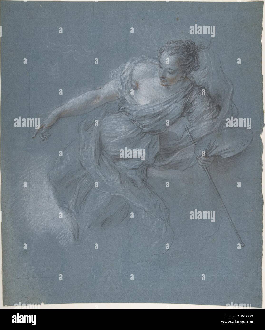 Allegorical Figure of Painting Stock Photo - Alamy