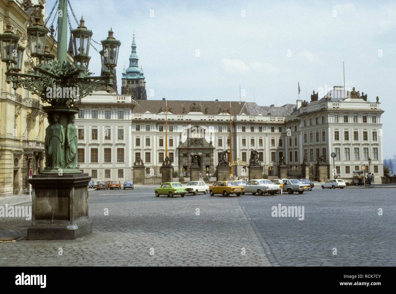 PRAGUE CASTLE building from the 9th century is the residence of the ...