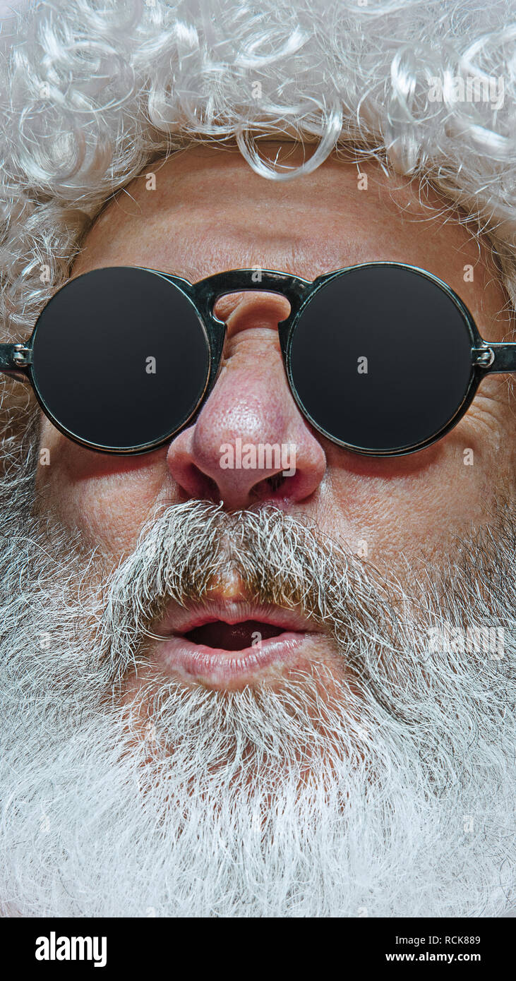 Portrait of happy smiling Santa Claus. Christmas celebration concept ...