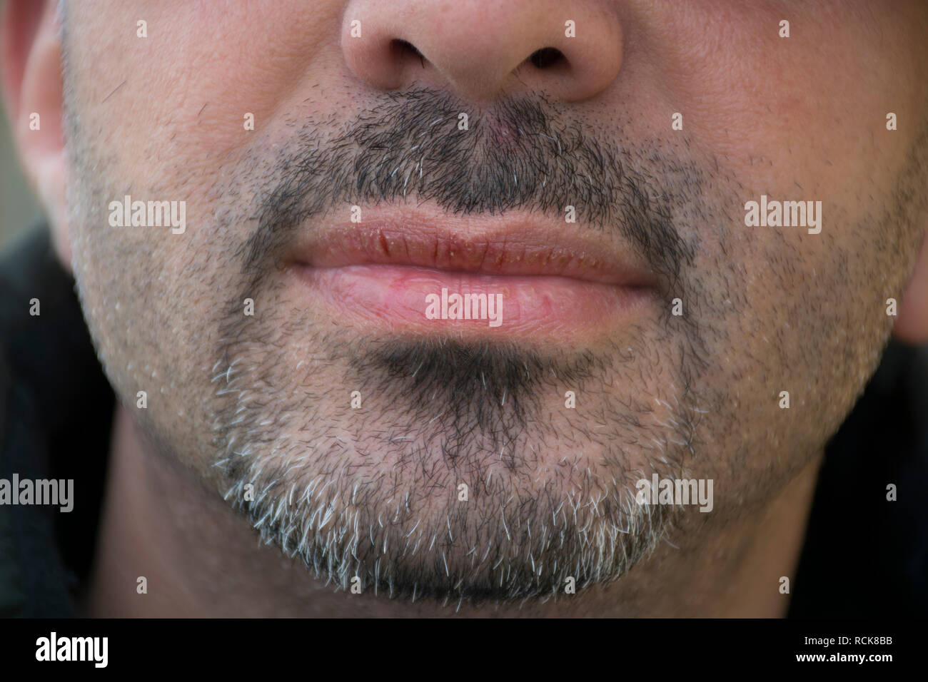 Mans lips hi-res stock photography and images - Alamy