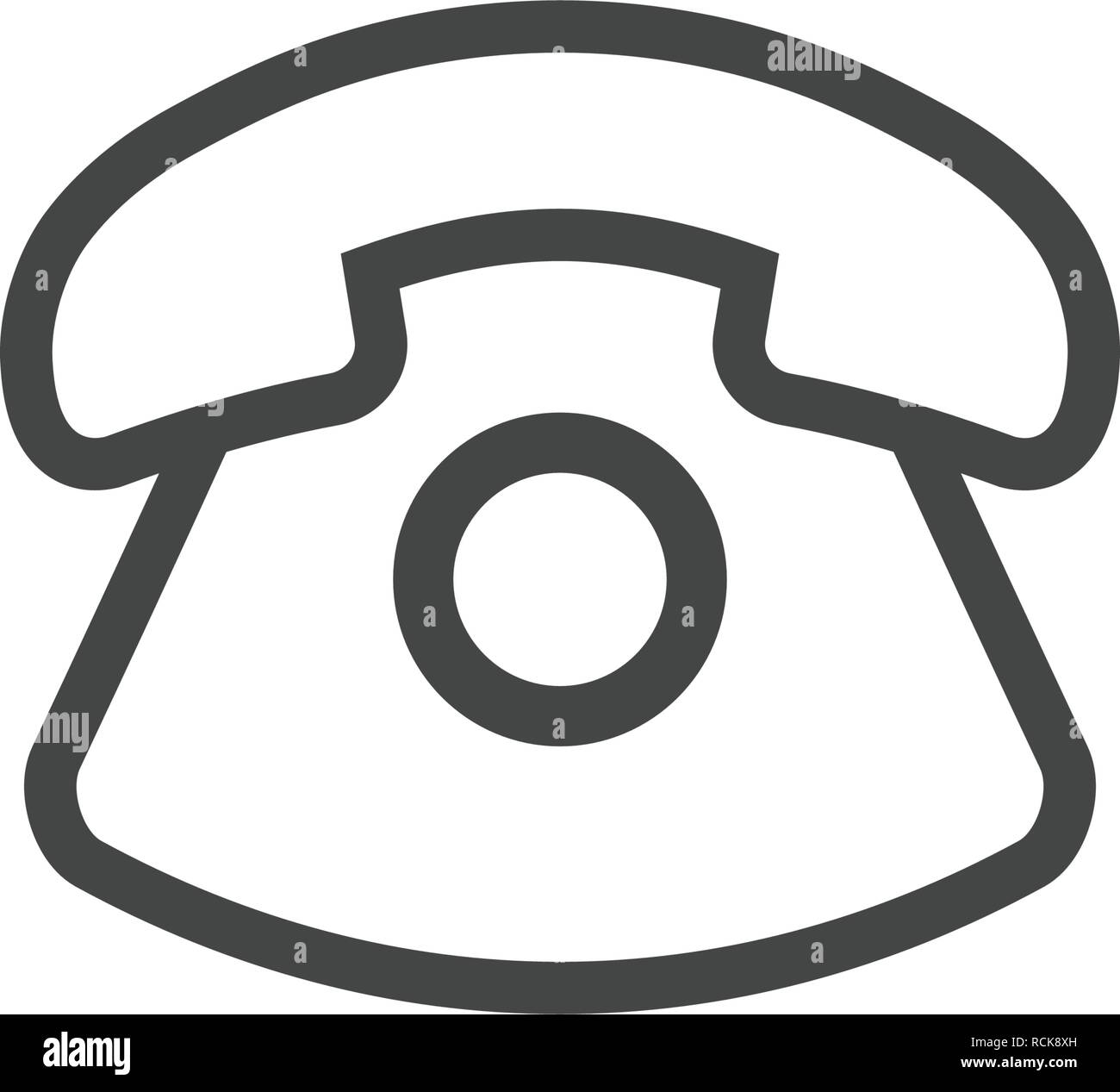 Old telephone shape Stock Vector Images - Alamy