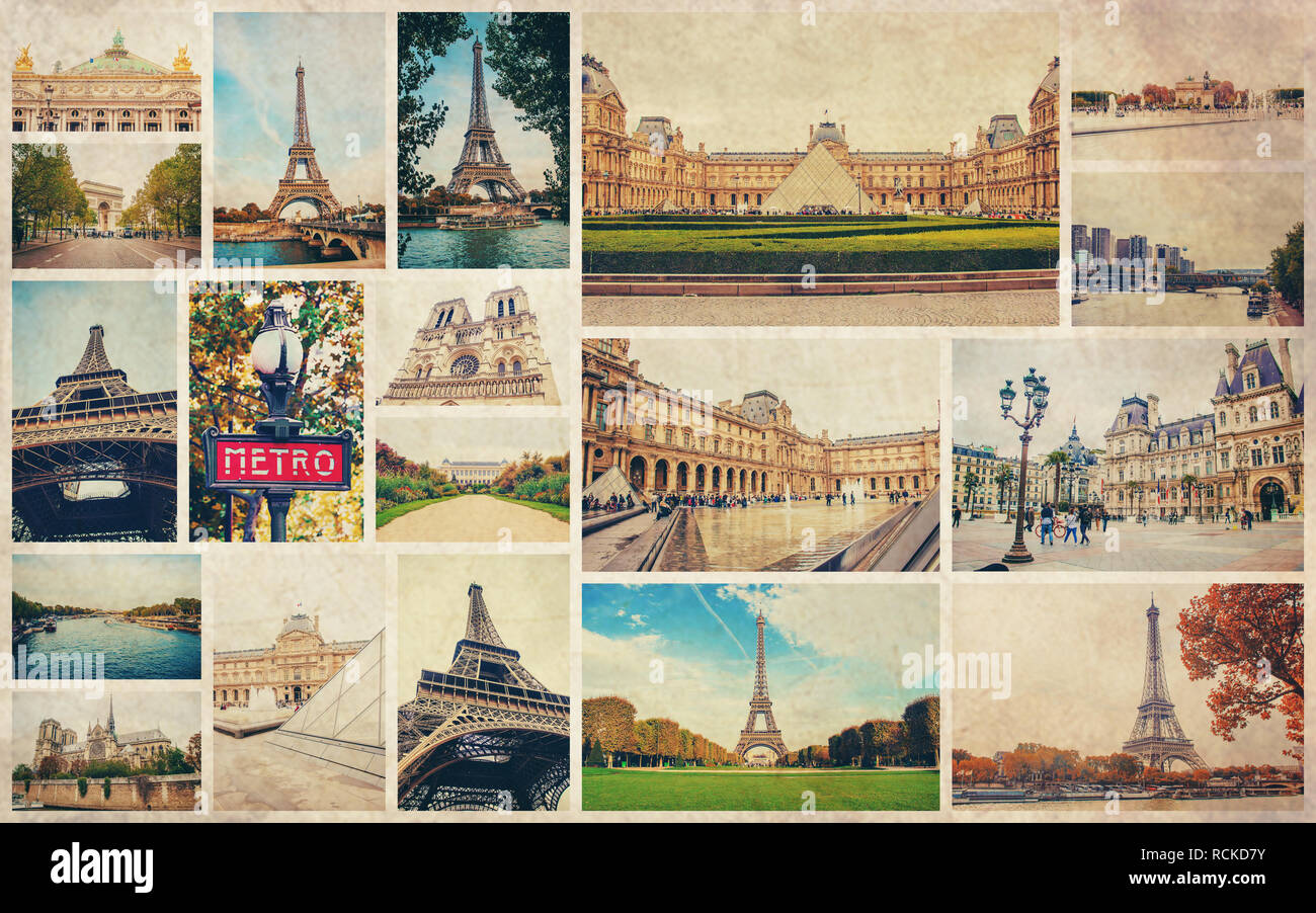 Louvre collage hi-res stock photography and images - Alamy