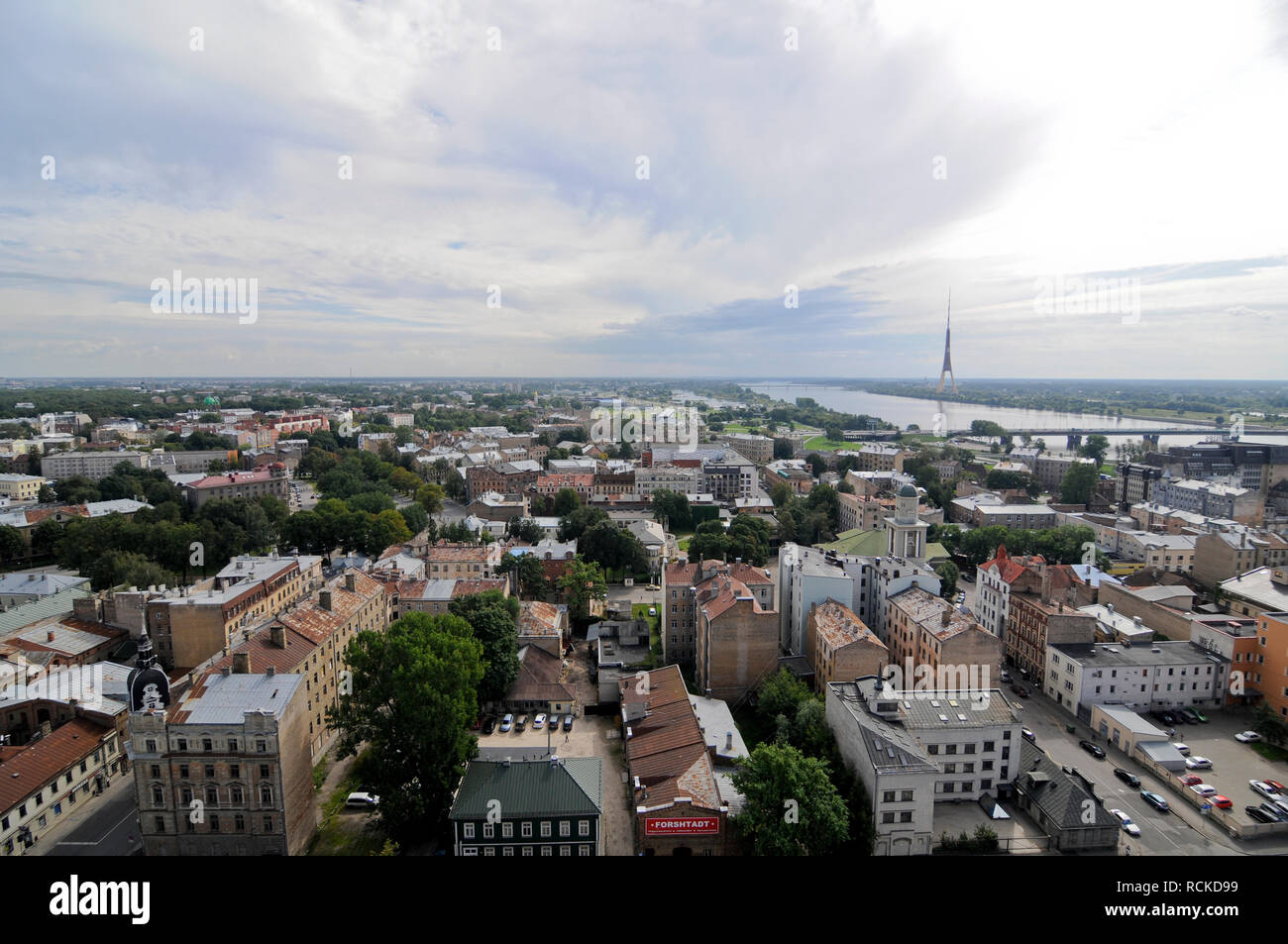 Panoramic view riga city center hi-res stock photography and images - Alamy