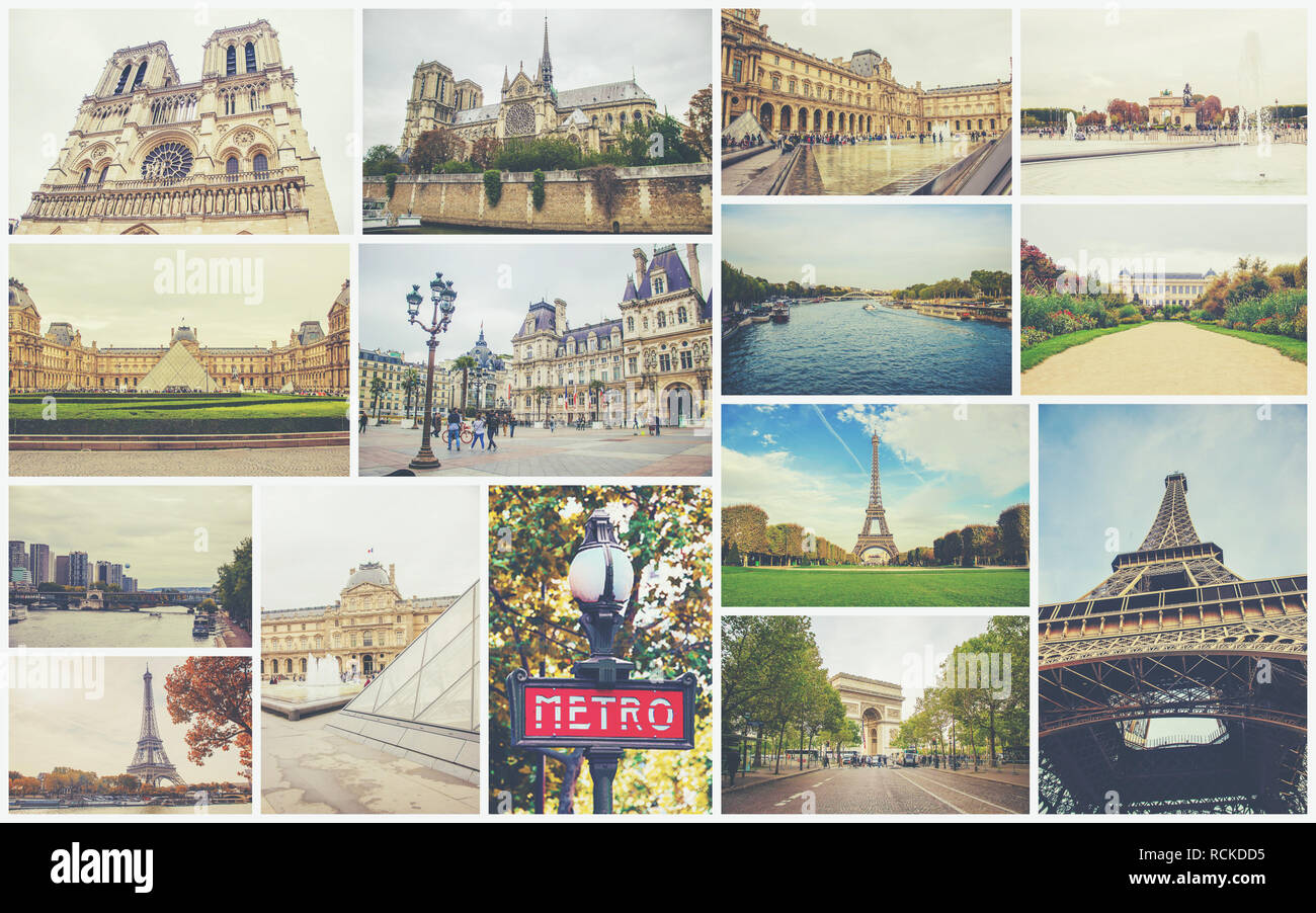 Louvre collage hi-res stock photography and images - Alamy