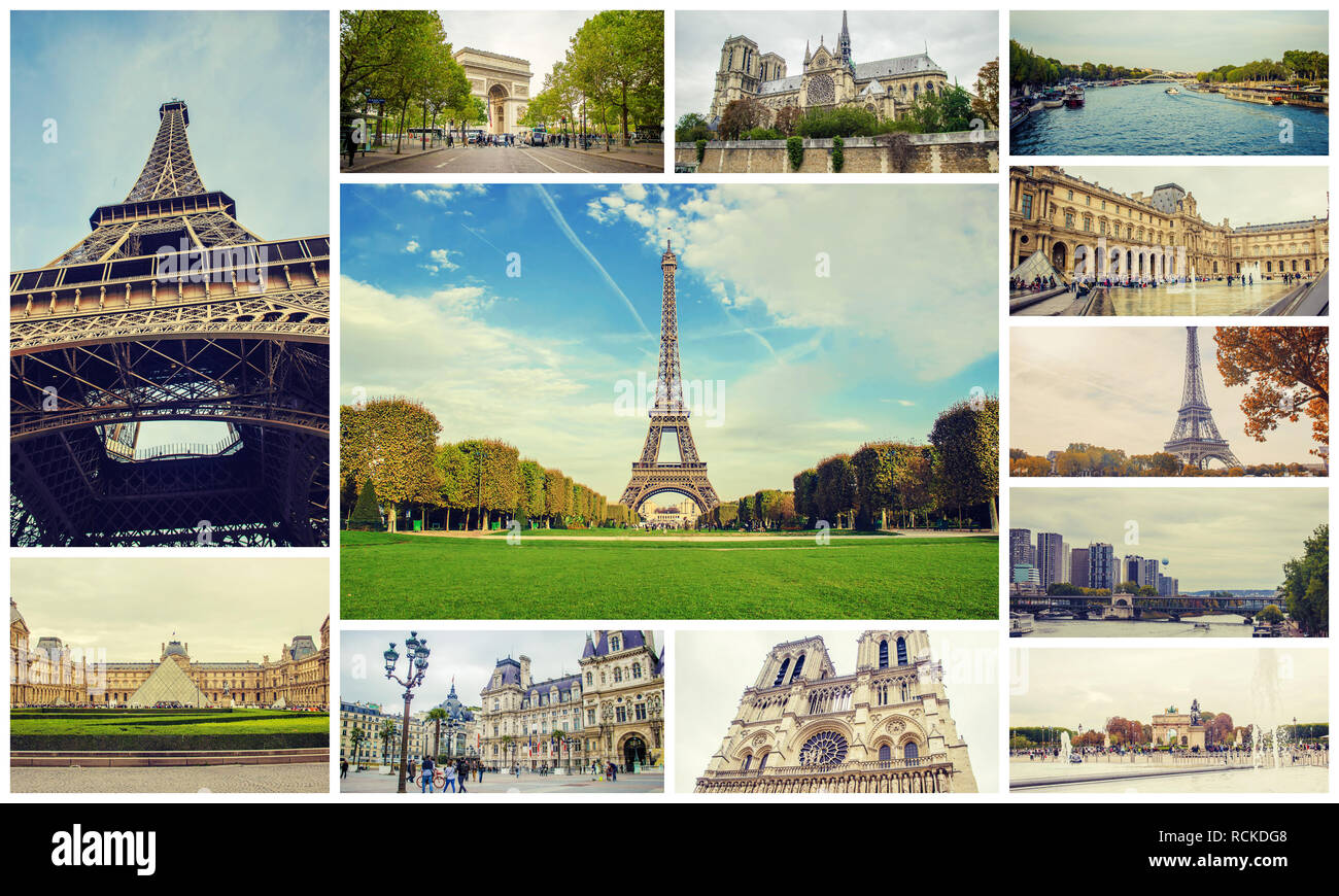 Louvre collage hi-res stock photography and images - Alamy