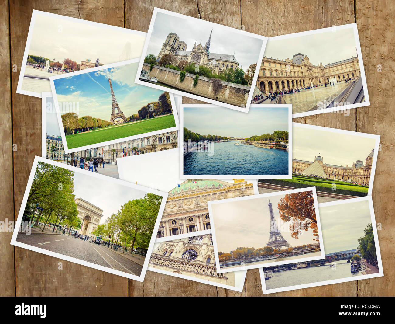 Collage France Paris. Selective focus. nature city Stock Photo - Alamy