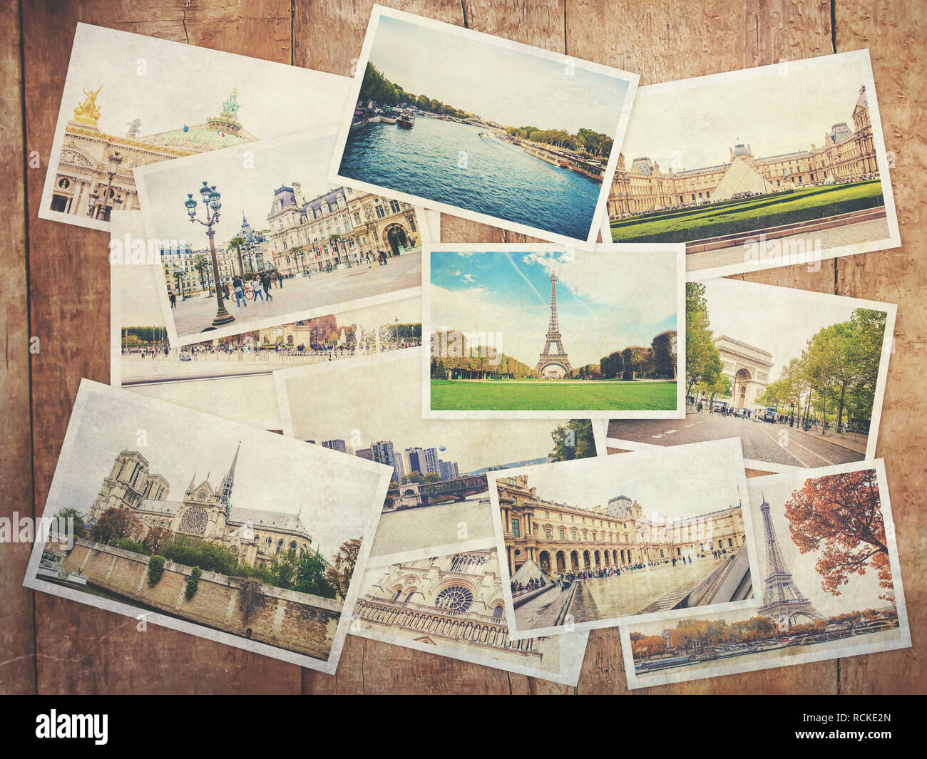 Collage France Paris. Selective focus. nature city Stock Photo - Alamy