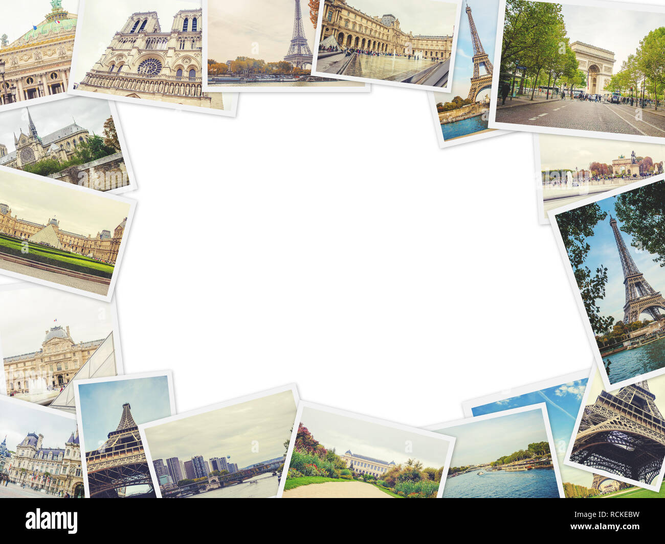 Collage France Paris. Selective focus. nature city Stock Photo - Alamy