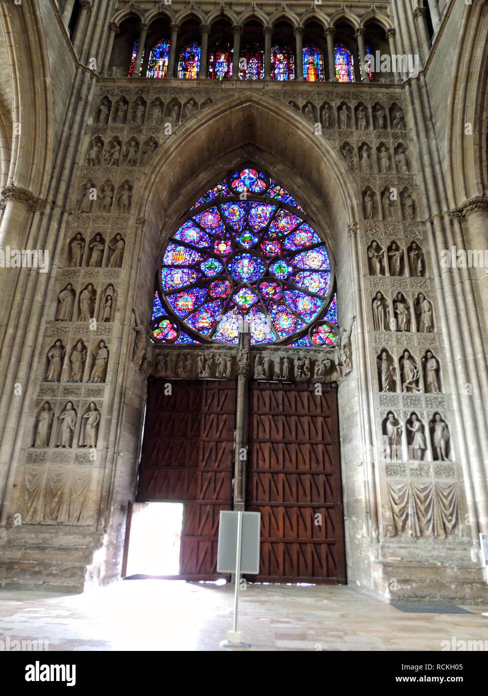 Reims, France. The Cathedral of Our Lady (Cathedrale Notre Dame), a ...