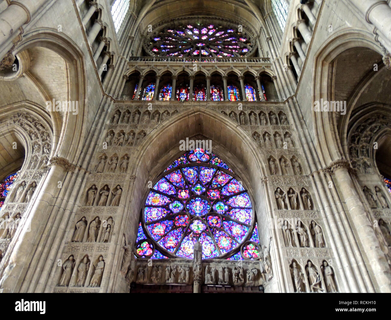 Reims, France. The Cathedral of Our Lady (Cathedrale Notre Dame), a ...