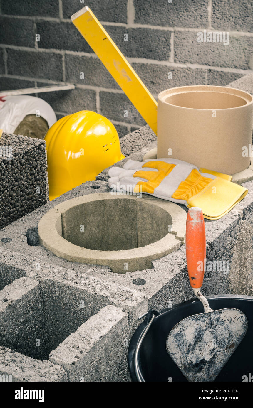 Construction chimney hi-res stock photography and images - Alamy